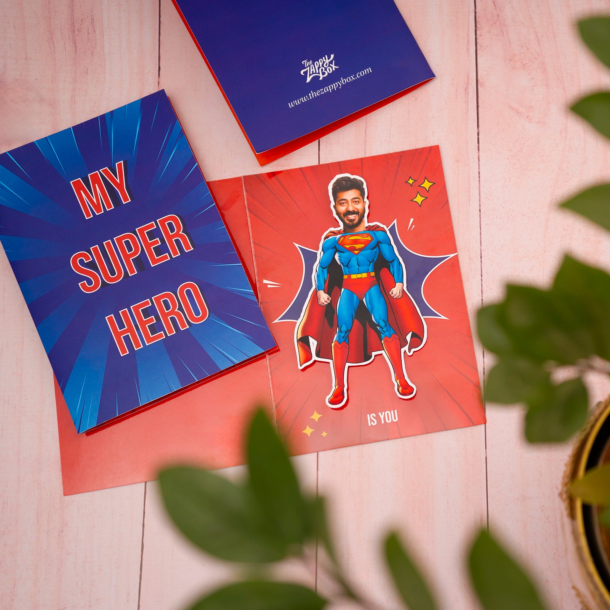 Personalized Superhero Father’s Day Greeting Card | The Zappy Box