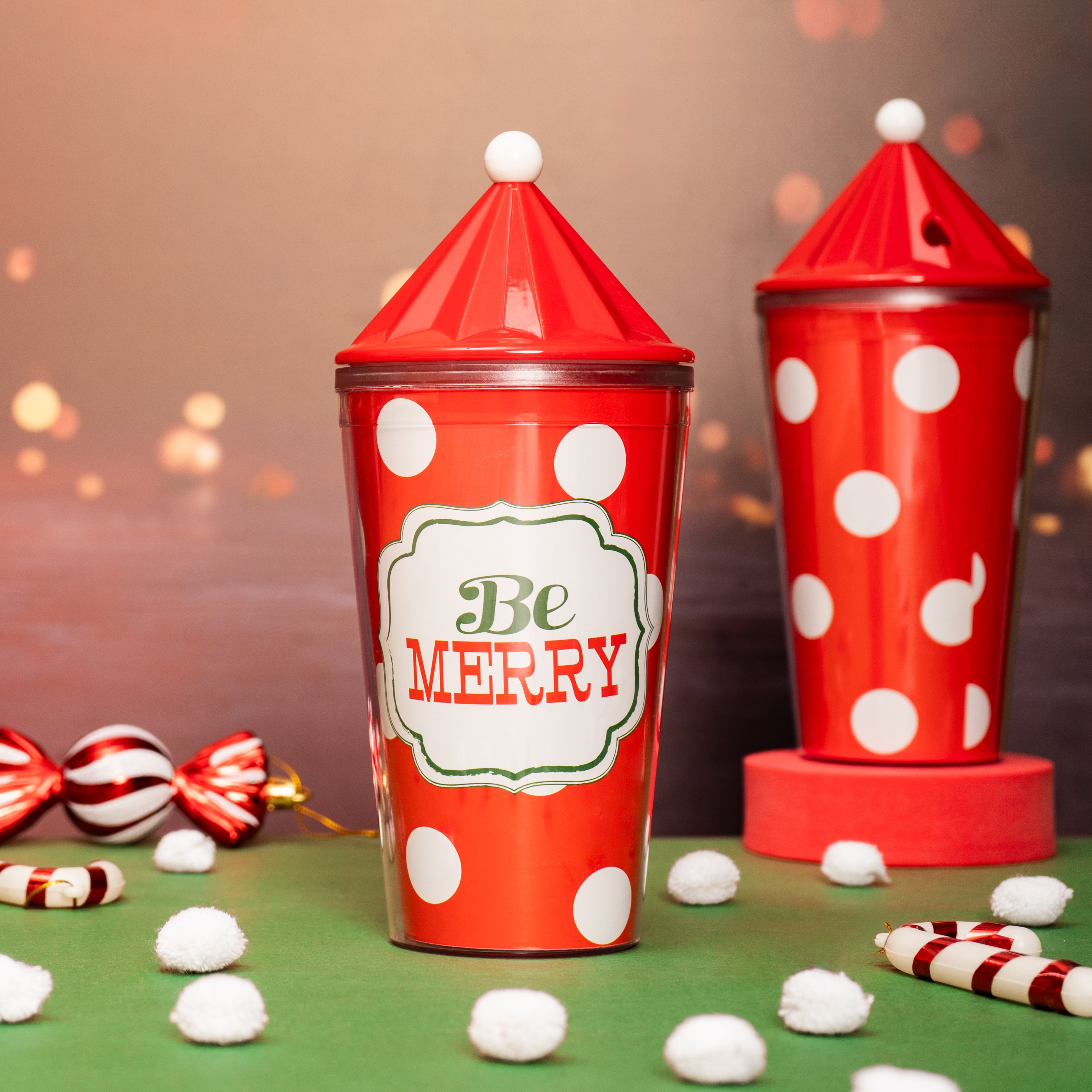 Christmas Themed Sippers - Festive Reusable Drinkware 540ml | The Zappy Box