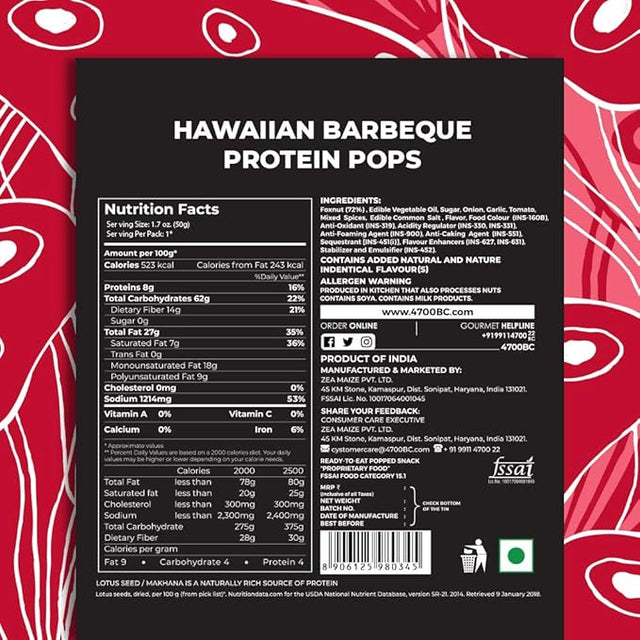 Hawaiian BBQ Protein (Makhana) Pops – The Zappy Box