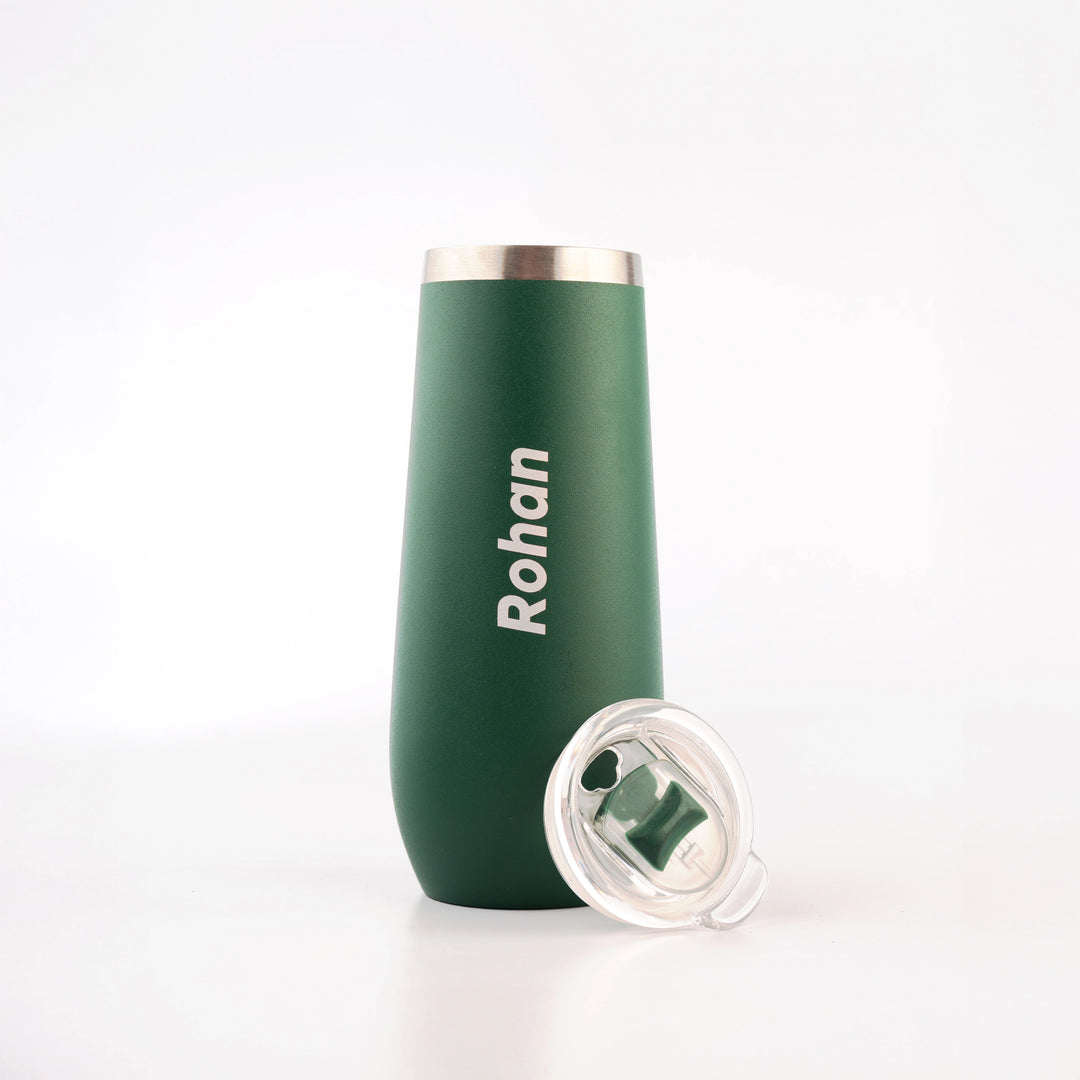 Personalized Caper Green Tumbler - Custom Name Insulated 270ml Cup ...
