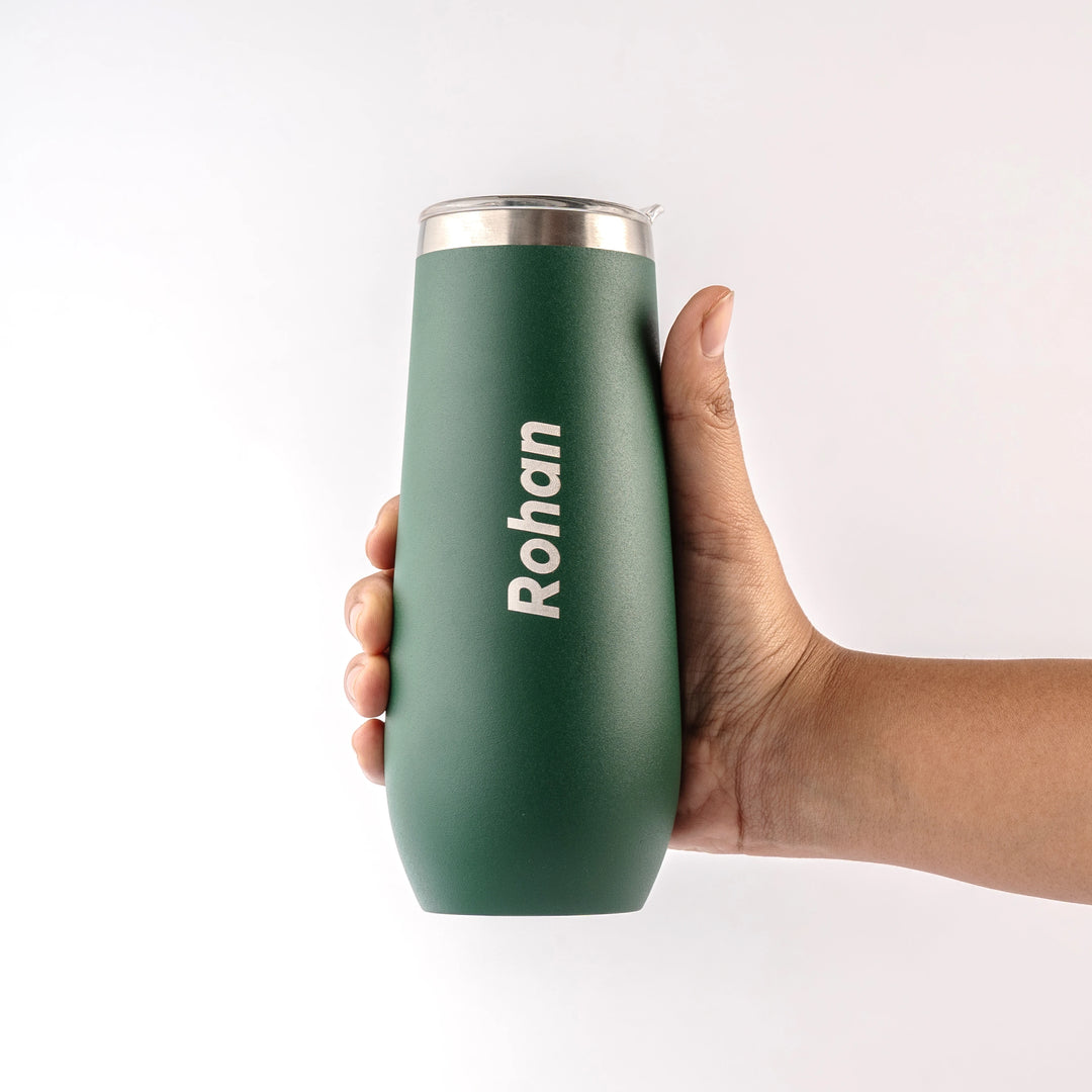 Personalized Caper Green Tumbler - Custom Name Insulated 270ml Cup ...