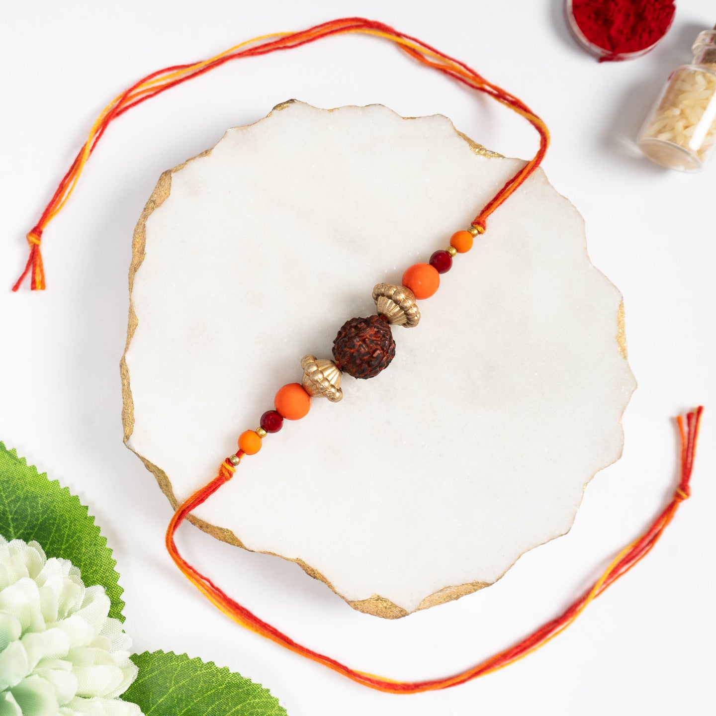 Traditional Rudraksha Rakhi – The Zappy Box