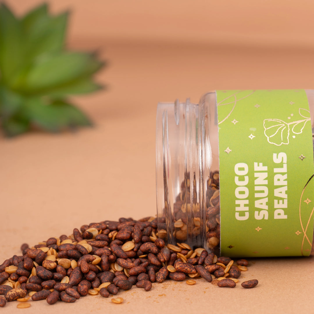 Choco Saunf Pearls 70g - Chocolate-Coated Mukhwas | The Zappy Box