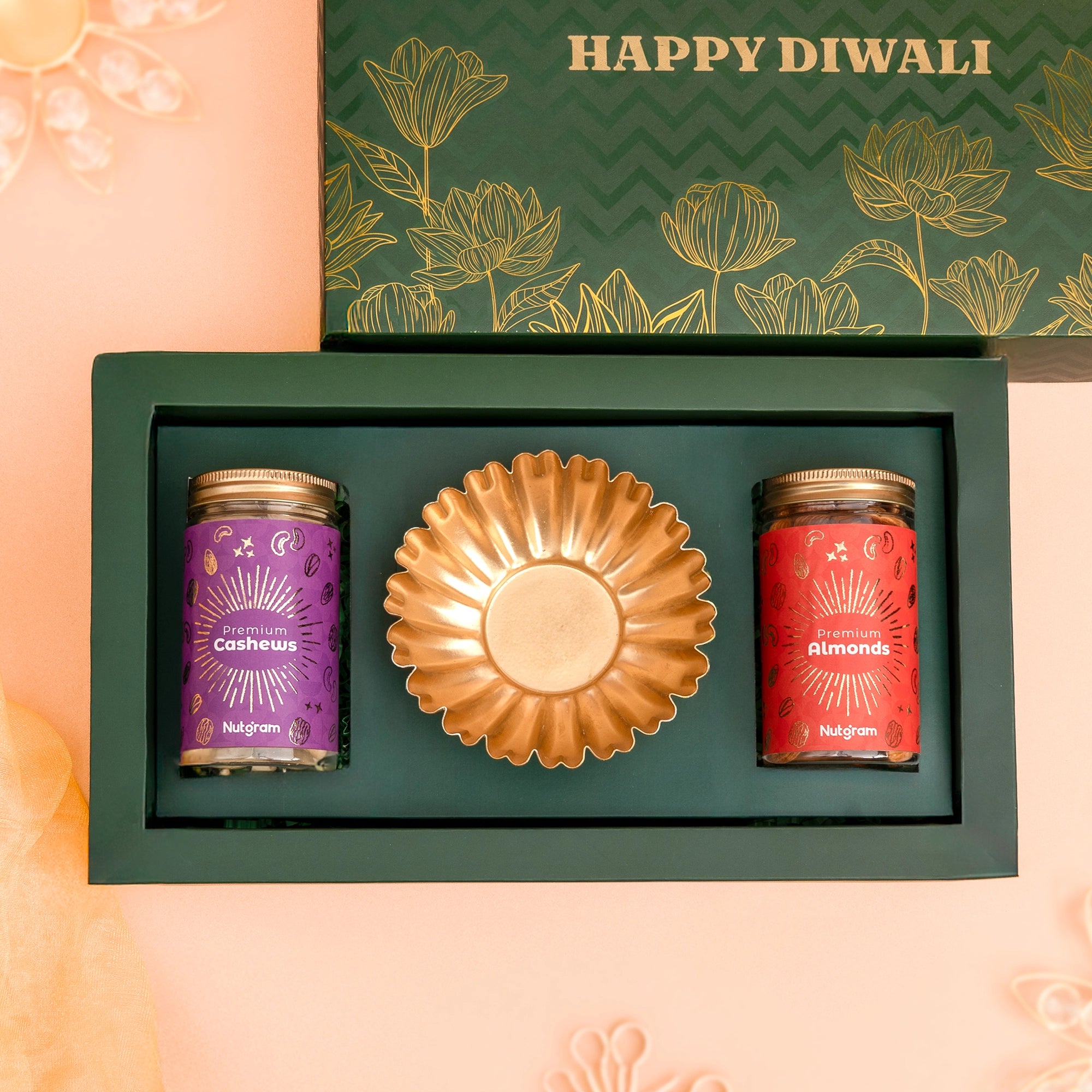 Golden Floral Glow Hamper - Premium Gift Hamper Online | The Zappy Box