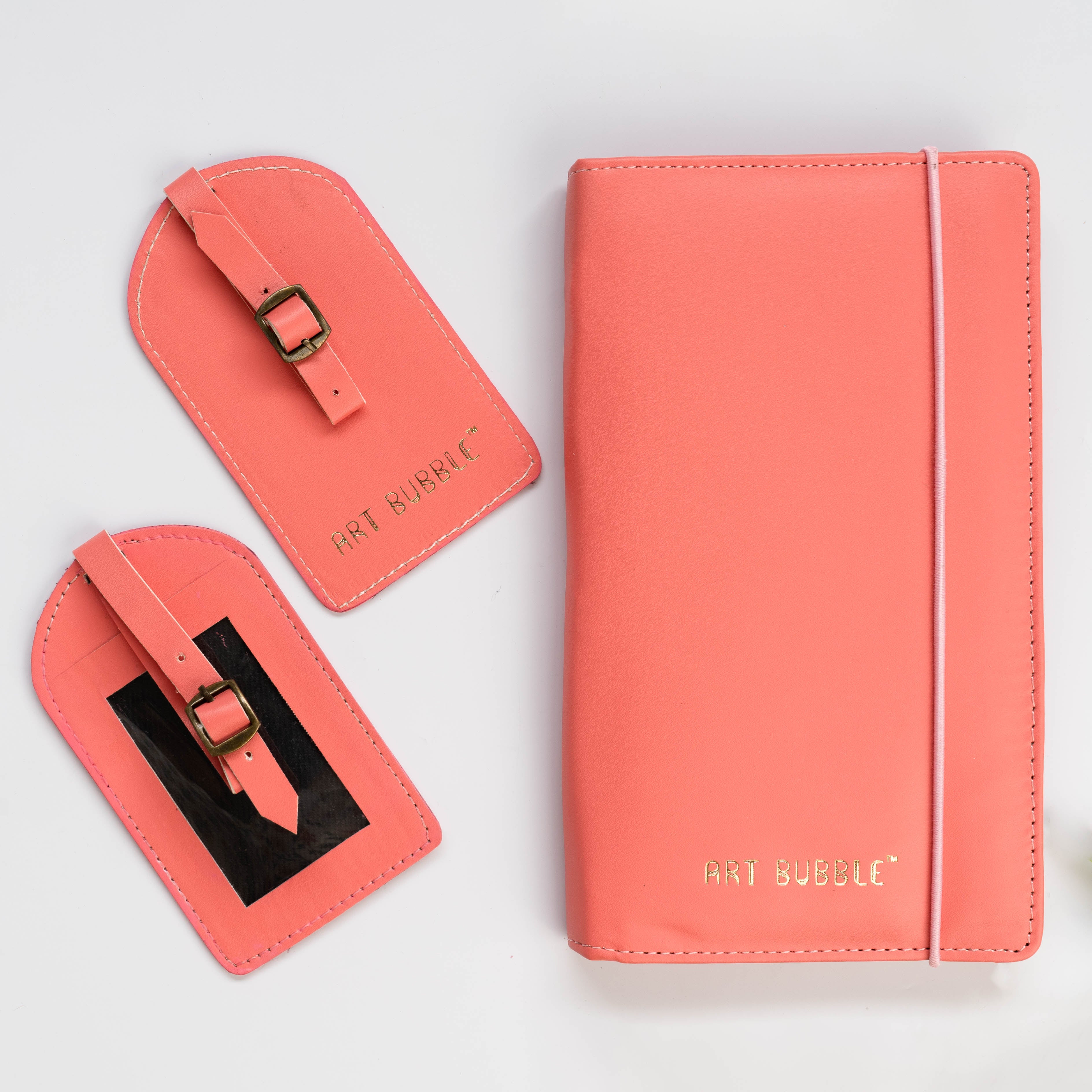 Leather Travel Tag & Passport Organizer Set | The Zappy Box