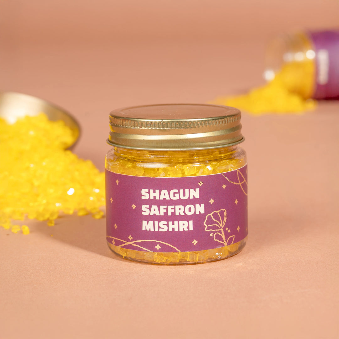 Shagun Saffron Mishri 80g - Kashmiri Kesar Sweetness | The Zappy Box