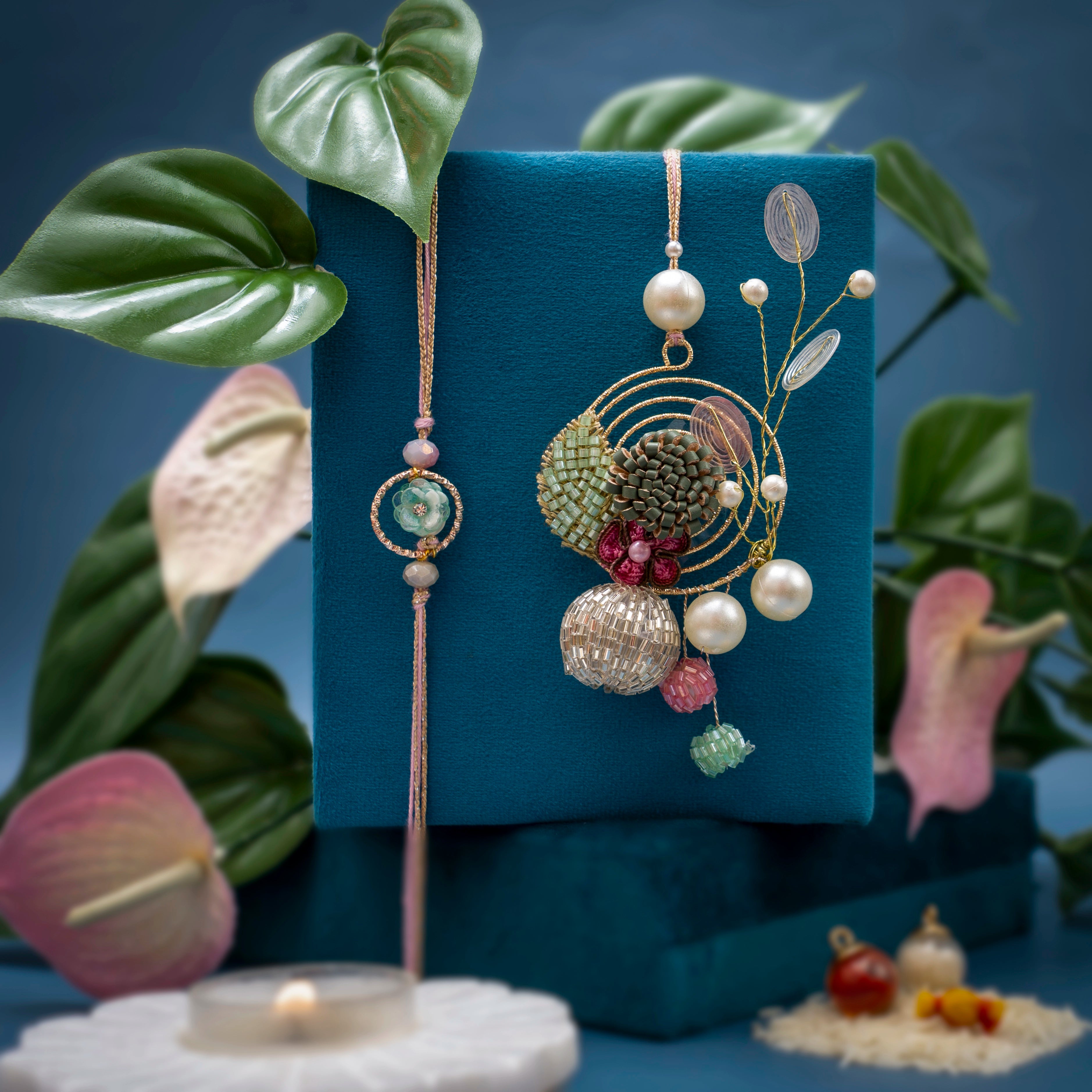 Radiant Tassel Lumba Rakhi Set - Stylish Rakhi for Bhabhi | The Zappy Box